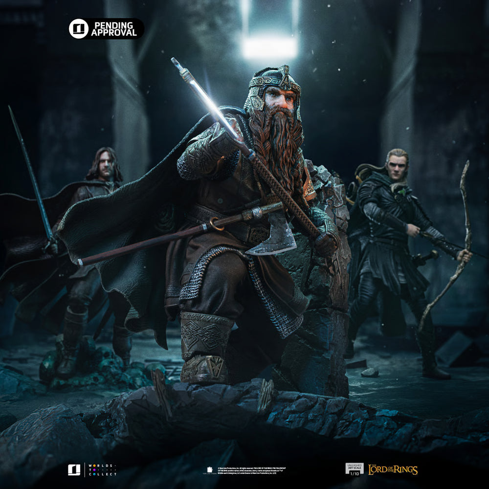 The Lord of the Rings – Gimli Unleashed Art Scale 1/10 Statue Iron Stu ...